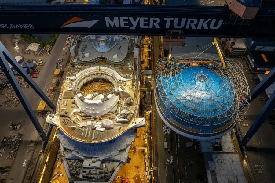 Hero of the Seas Reaches Major Construction Milestone | Crew Center